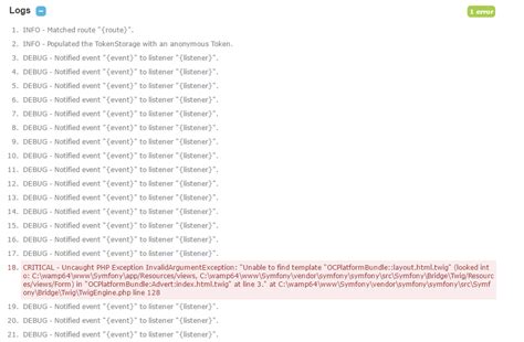 Symfony Problème de Layout par xagn page OpenClassrooms