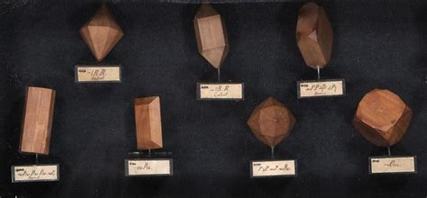 Lot Set Of 42 Educational Crystallography Models