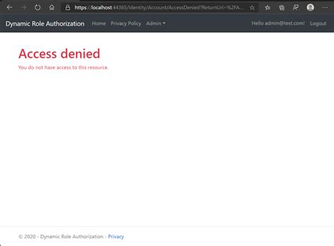 mvc core dynamic role based authorization codeproject