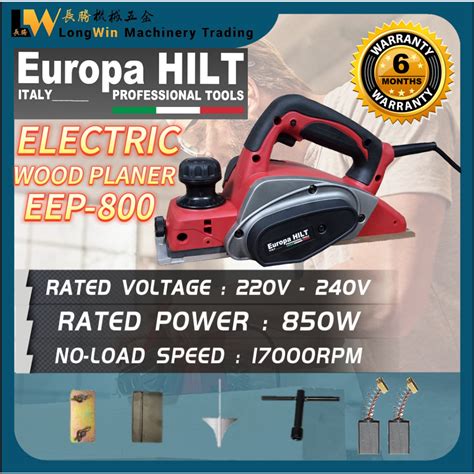 Europa Hilt Eep 800 Electric Wood Planer 850w Mesin Ketam Kayu Elektrik