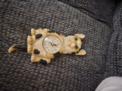 Cute Cat Clock Perfect For Cat Lovers