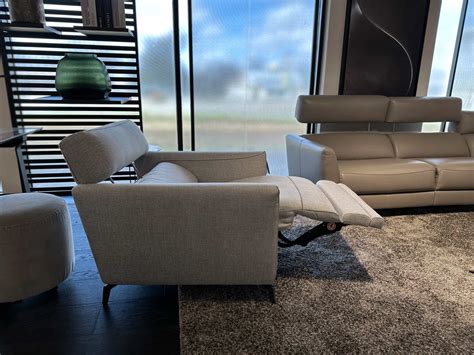 Natuzzi Italia Stan Power Reclining Armchair Furnitalia Bold Zerowall Armchair In Cold Grey