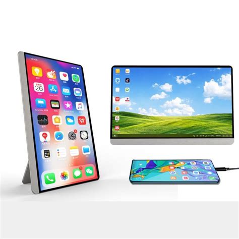 Inch IPS A Panel WIFI Portable Monitor Free Rotation Ultra Thin FHD LCD Screen For