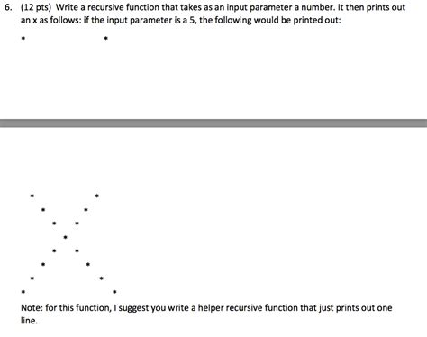 Solved 12 Pts Write A Recursive Function That Takes As An