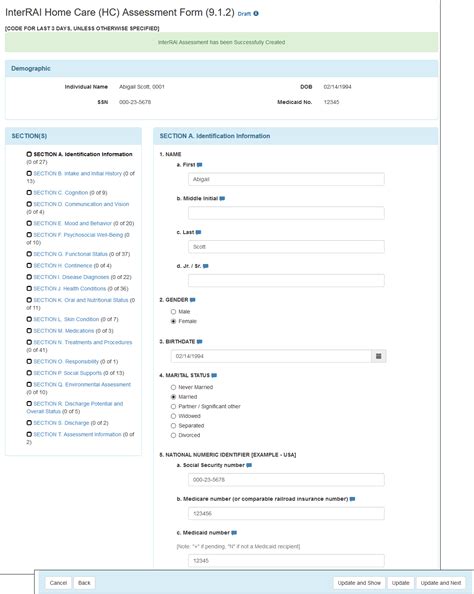 Interrai Assessment Form Fillable Pdf Printable Forms Free Online