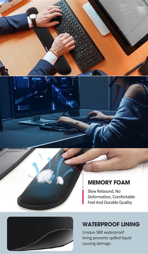 Victsing 2 In 1 Mouse And Keyboard Comfort Wrist Pad Midas Computer