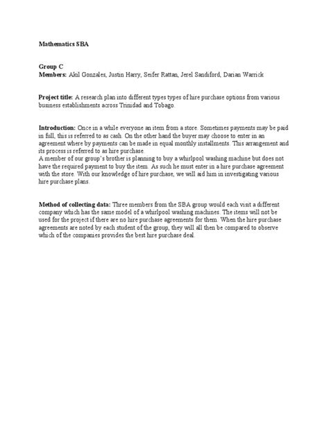 Mathematics Sba Pdf Cash Prices