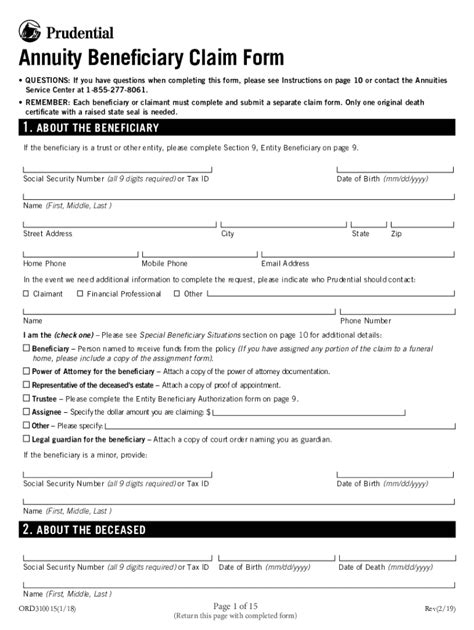 Prudential Claim Forms At Thomas Russo Blog