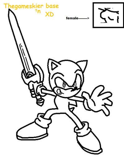 Sonic Sword Base By Thegameskiner567 On Deviantart
