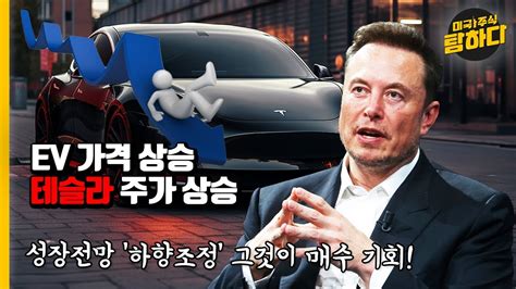 Ev 가격 상승으로 테슬라 주가 상승 성장전망 하향조정 그것이 매수 기회 Youtube