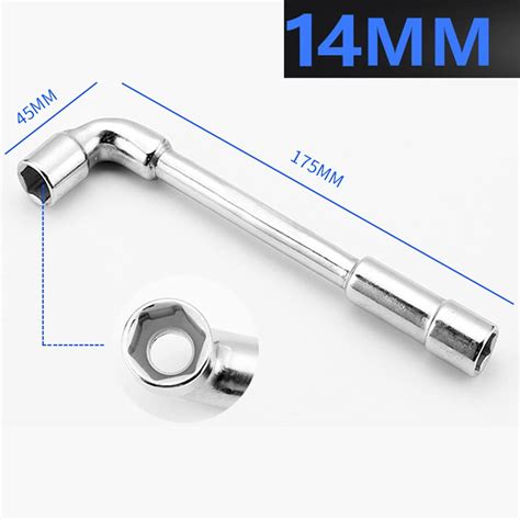 Double Ended Sleeve L Shaped Socket Wrench Double Ended Elbow With Hole