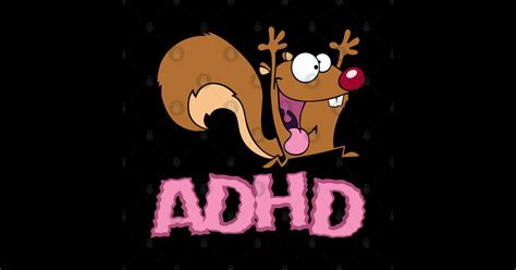 The Adhd Squirrel Adhd Pillow Teepublic