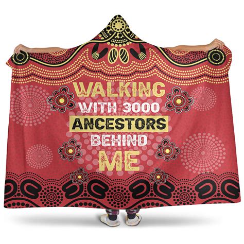Australia Aboriginal Hooded Blanket Walking With 3000 Ancestors