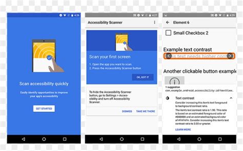 Scannerblog Alpha Width 1000 Android App Accessibility Scanner Clipart 5825833 Pikpng
