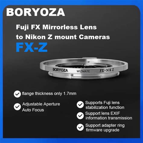 The New Boroyoza Fx Z Af Lens Adapter Allows You To Use Fujifilm X