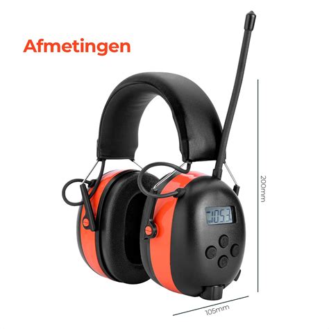 Aquila Oorkappen Met Dab Radio En Bluetooth Gehoorbescherming