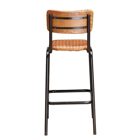 School Bar Stool In Leather Andy Thornton