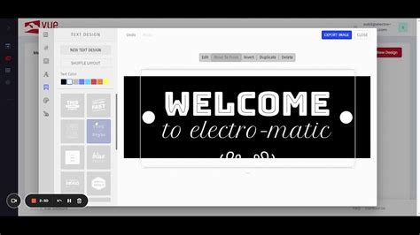 5electro Matic Vue Software Training Creating A New Message Youtube