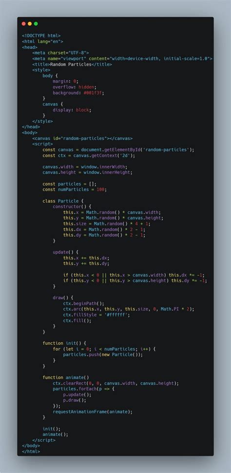 Ali Ansary On Linkedin Javascript Code Technology Graphical Particles Programming Projects