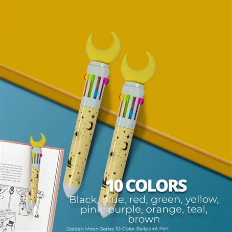 Golden Moon Series 10 Color Ballpoint Pen Main Miniso Kenya