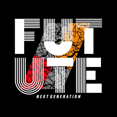 Future Slogan Text Vector Typography Design 16781785 Vector Art At Vecteezy