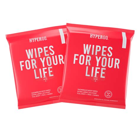 Hypergo Full Body Wipes Body Wipes After Workout Hypergo Hypergo