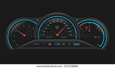 Car Dashboard Ui Over 2476 Royalty Free Licensable Stock Vectors