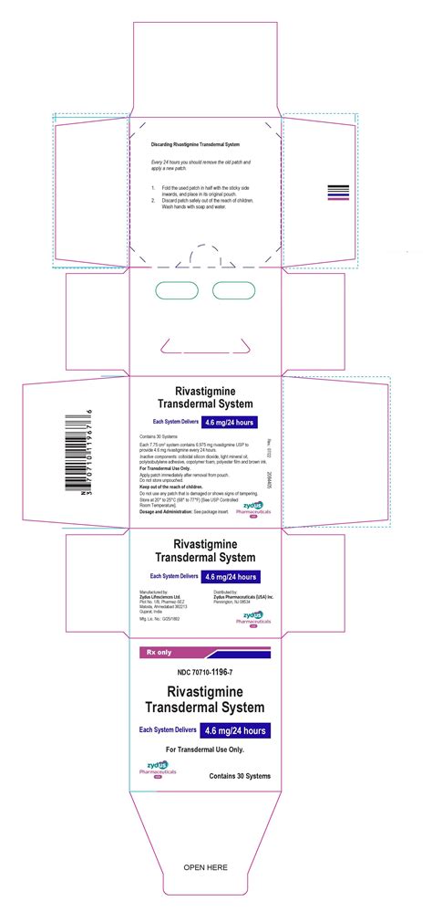 Rivastigmine Patch Package Insert