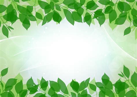 Leaf And Wave Frame Background Stock Illustration Download Image Now