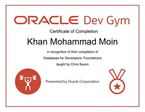 Mohd Moin Khan On Linkedin Oracledevgym Databasedevelopment Sql
