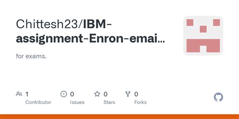 Github Chittesh23ibm Assignment Enron Email Analysis For Exams