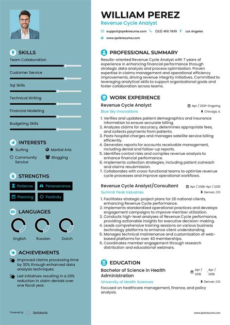 10 Revenue Cycle Analyst Resume Samples And Templates For 2026