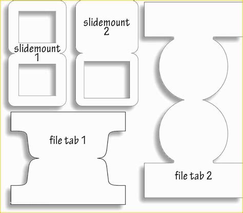 Tab Divider Template Free Of My Crafty Life February 2015 Slide Mount