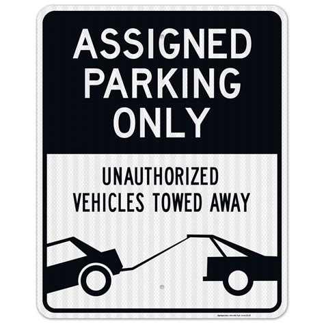 Assigned Parking Only Sign
