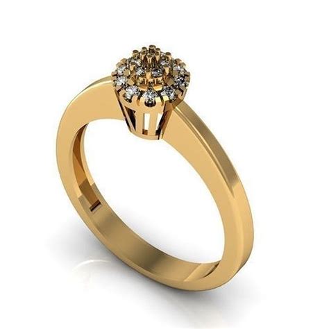 Daimond Ring 3d Model 3d Printable Cgtrader