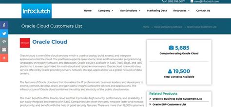 Access 500k Contacts Oracle Cloud Customers List Oracle Cloud