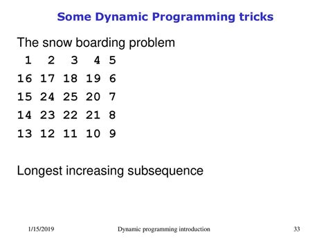 A Brief Introduction To Dynamic Programming Ppt Download