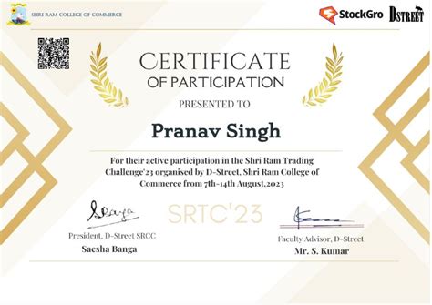 Pranav Singh On Linkedin Tradingchallenge Srcc Continuouslearning