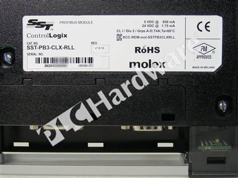 Plc Hardware Sst Woodhead Sst Pb3 Clx Rll Profibus Dp Remote I O Scanner