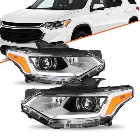 Bryght Hidxenon Projector Headlights For 2018 2021 Chevy Traverse W