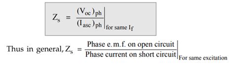 Synchronous Impedance Method Or E M F Method Alternators