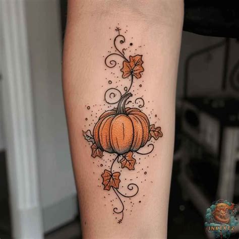 Pumpkin Tattoos 216 Cute And Creepy Pumpkin Tattoo Ideas Pumpkin