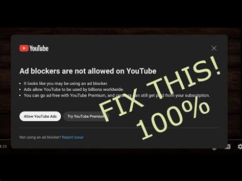 How To Remove Or BYPASS The Youtube Adblock Message SIMPLE SOLUTION 100 WORKING YouTube