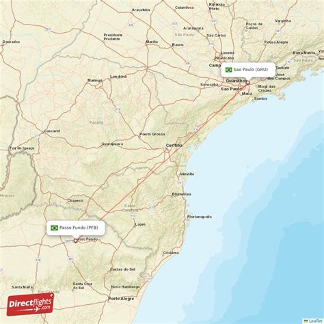 Direct Flights From Passo Fundo To Sao Paulo Pfb To Gru Non Stop