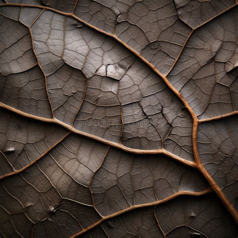 A Close Up View Of A Leaf With Veins And Veins Stock Illustration Illustration Of Nature Dark