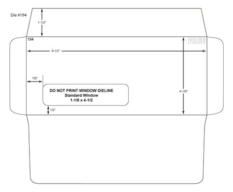 Standard Envelope Template