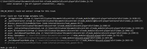 err no result could not extract stream for this track · issue 1844