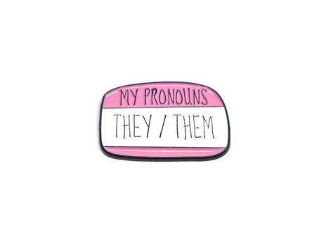 She Her Pronoun Pins Finox