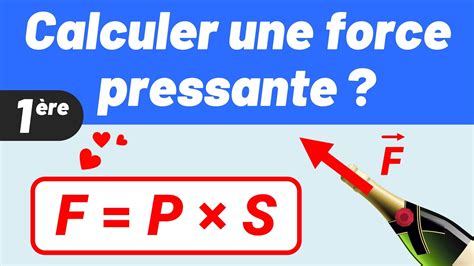 Calculer Une Force Pressante Pression 💪 Exercice Facile 😇 1ère Physique Youtube