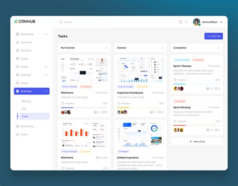 Crm Dashboard Design On Behance